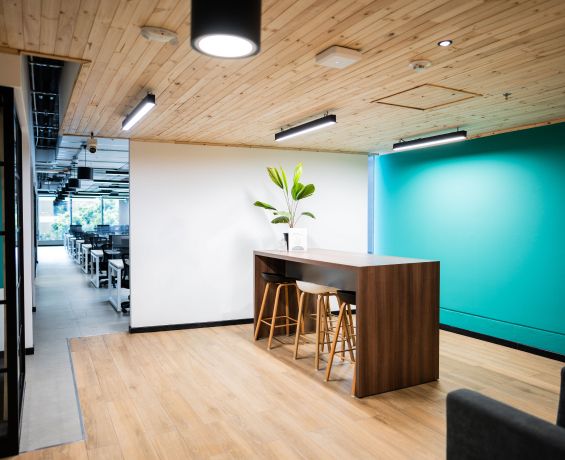 Modern Office Lobby With Bar Diageo Office, Seoul Food/Beverage