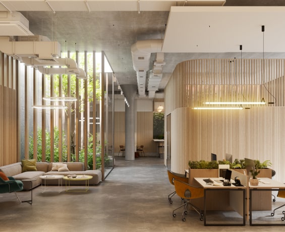 Wood Office Design